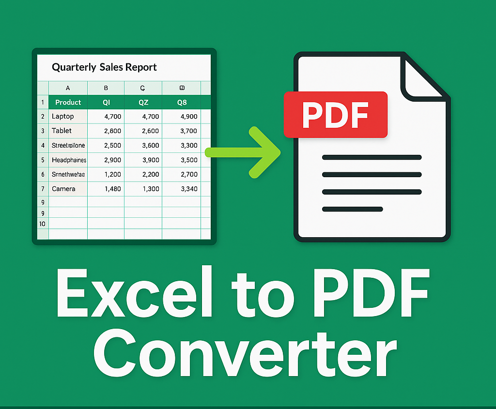 Excel to PDF - Export Tables Instantly | SnapLoom